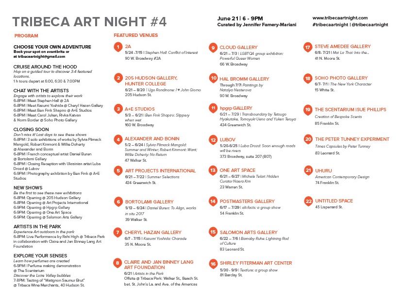 Tribeca Citizen | Explore Tribeca’s Art Scene Tomorrow Night