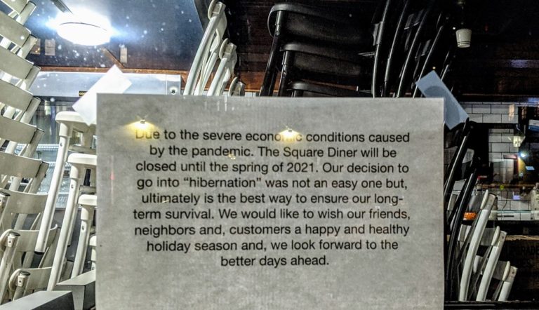 Tribeca Citizen | The Square Diner will close until spring 2021