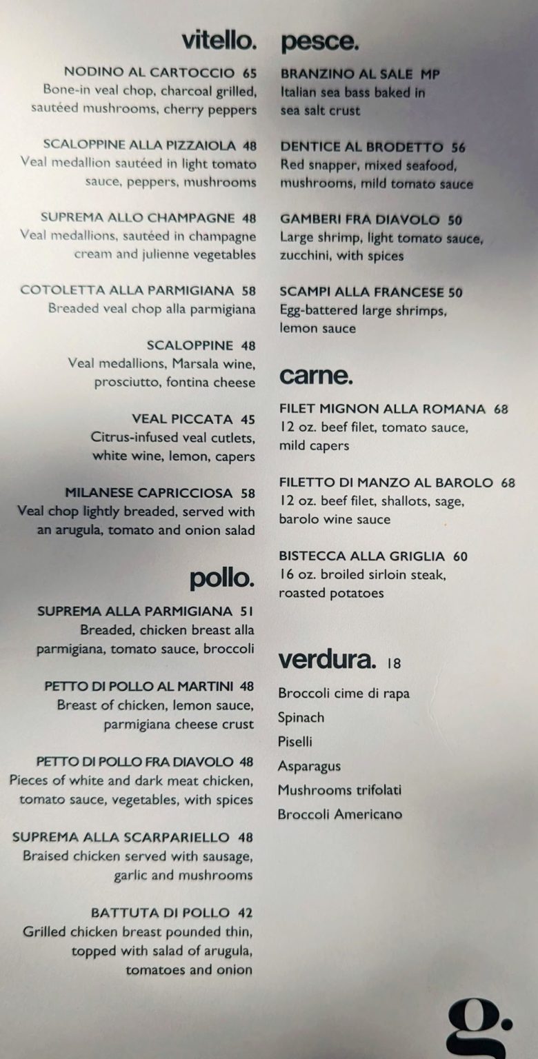 Tribeca Citizen | Il Mulino is now Il Giglio